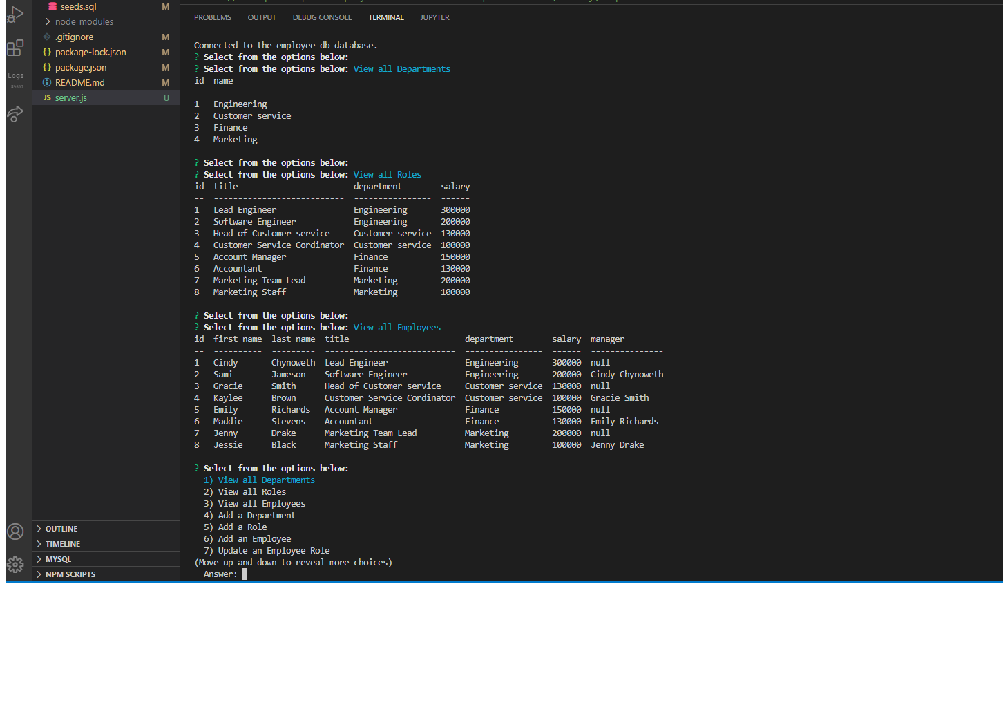 GitHub - AngelChloe/12-SQL-Employee-Tracker