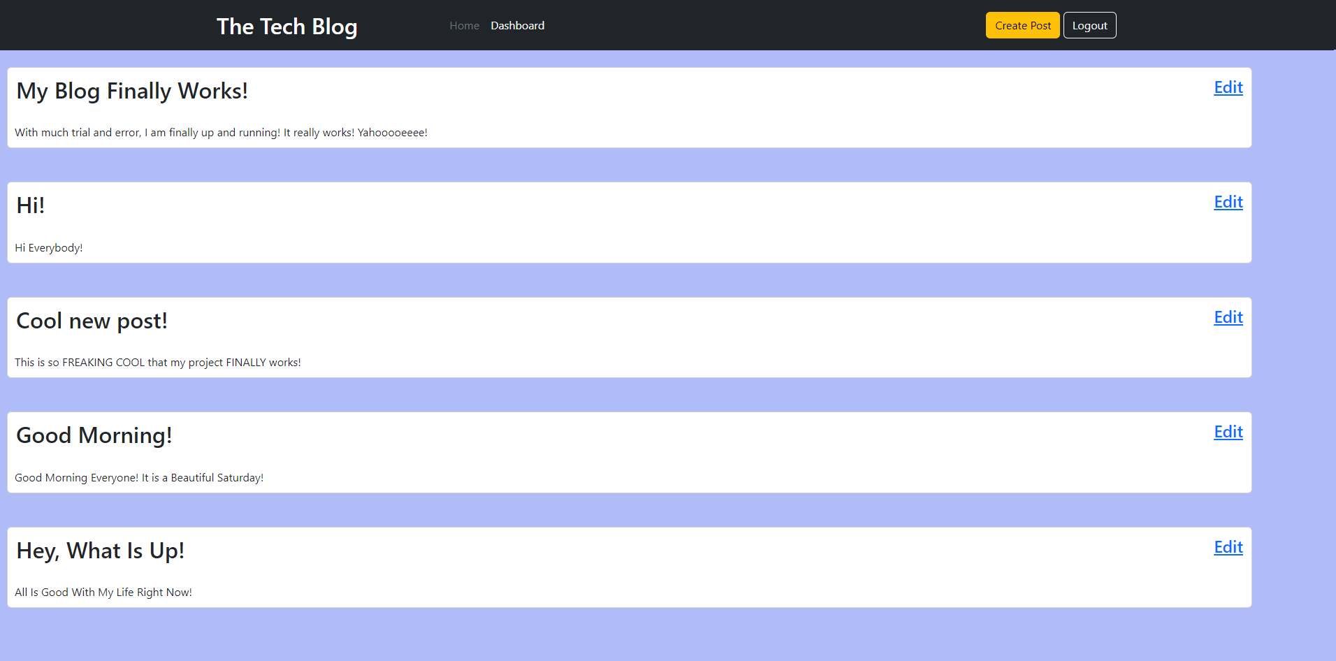 GitHub - AngelChloe/14-Model-View-Controller-MVC-Tech-Blog