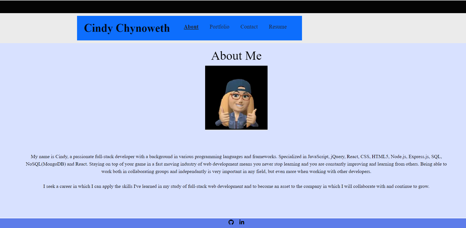 GitHub - AngelChloe/20-React-Portfolio