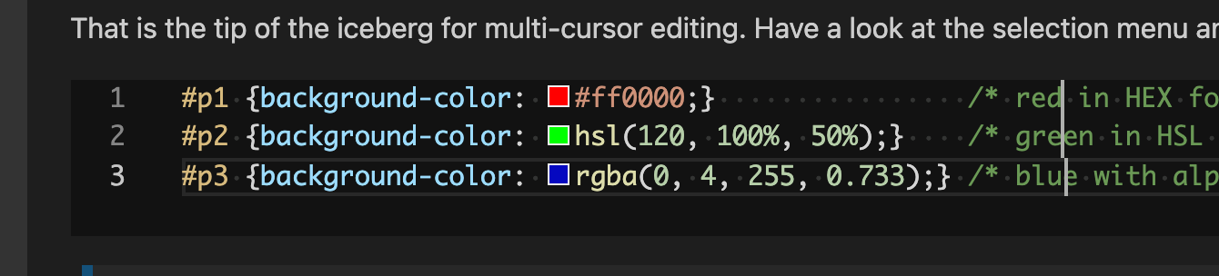 multi cursor editing render bug · Issue #131341 · microsoft/vscode · GitHub