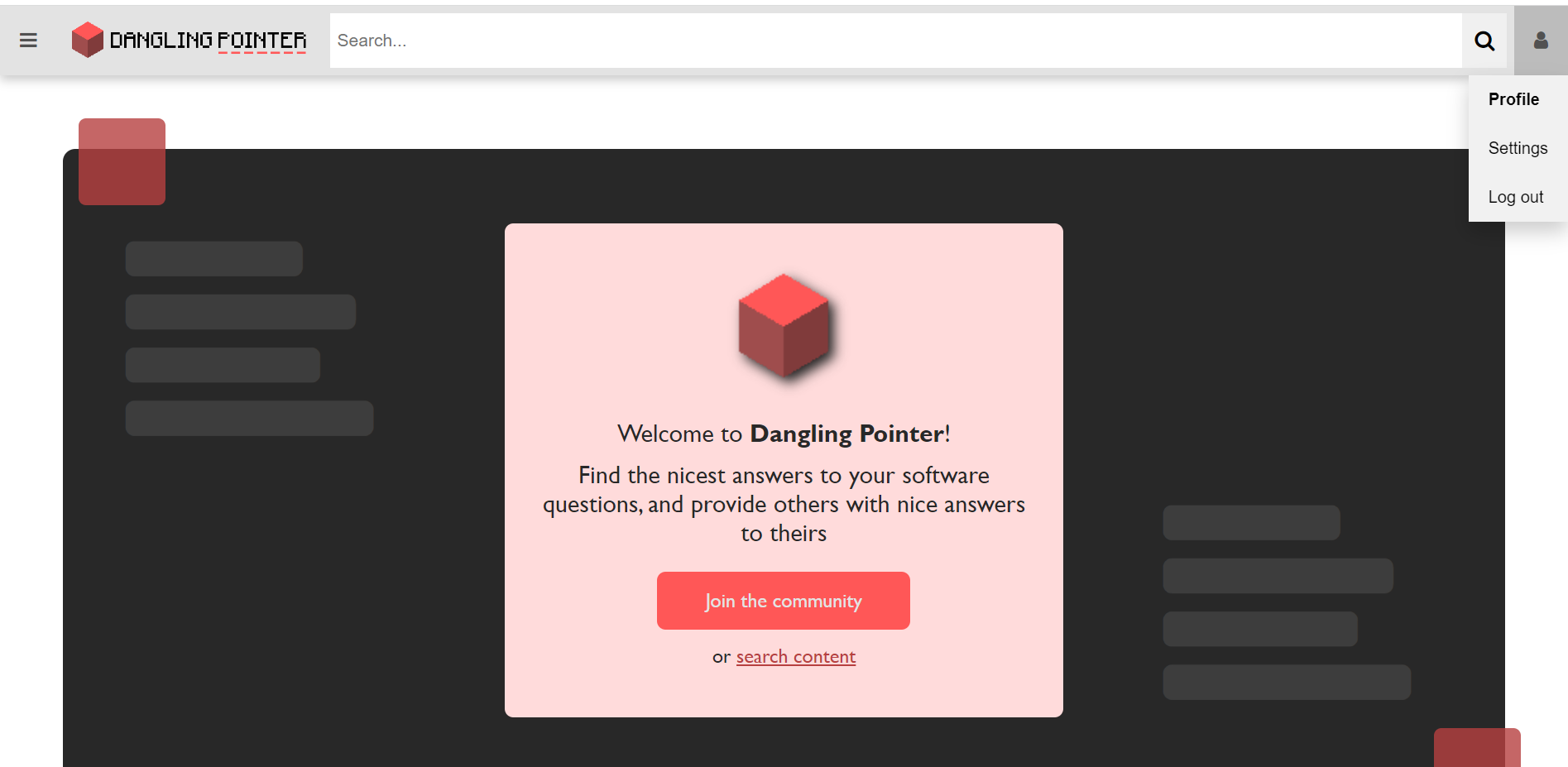 Github Aidankirwin Dangling Pointer A Test Forum Based Website For