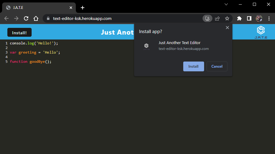 GitHub - KatSKang/text-editor-pwa