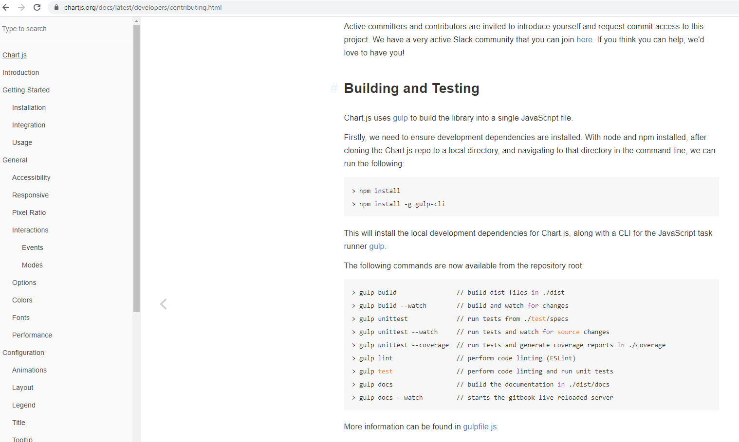 Contributing Page Shows Incorrect Information · Issue 7482 · Chartjschartjs · Github 