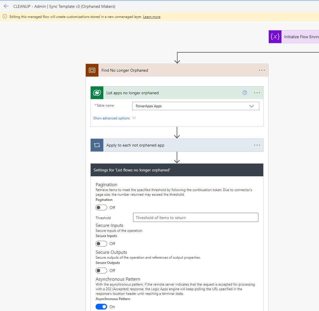 Coe Starter Kit Bug Pagination Not Enabled For Several Dataverse List Rows Actions In 