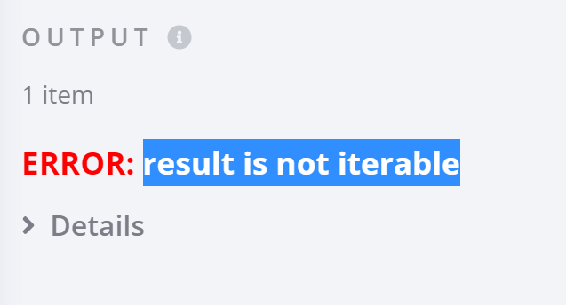 result is not iterable in Postgress node response in 0.193.2 · Issue #4035 · n8n-io/n8n · GitHub
