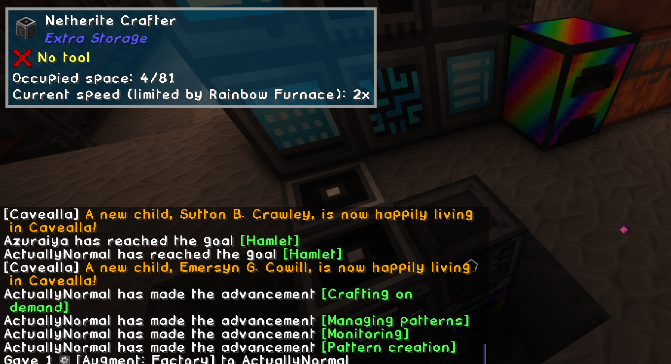 [Extra Storage] Crafter speed limited · Issue #318 · AllTheMods/ATM-8 · GitHub