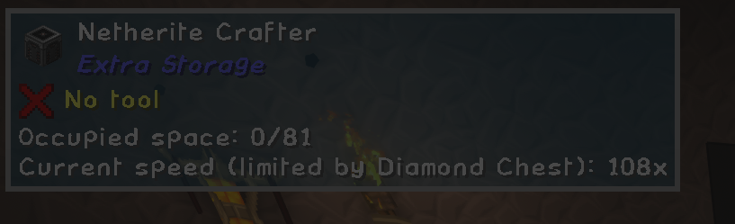 [Extra Storage] Crafter speed limited · Issue #318 · AllTheMods/ATM-8 ...