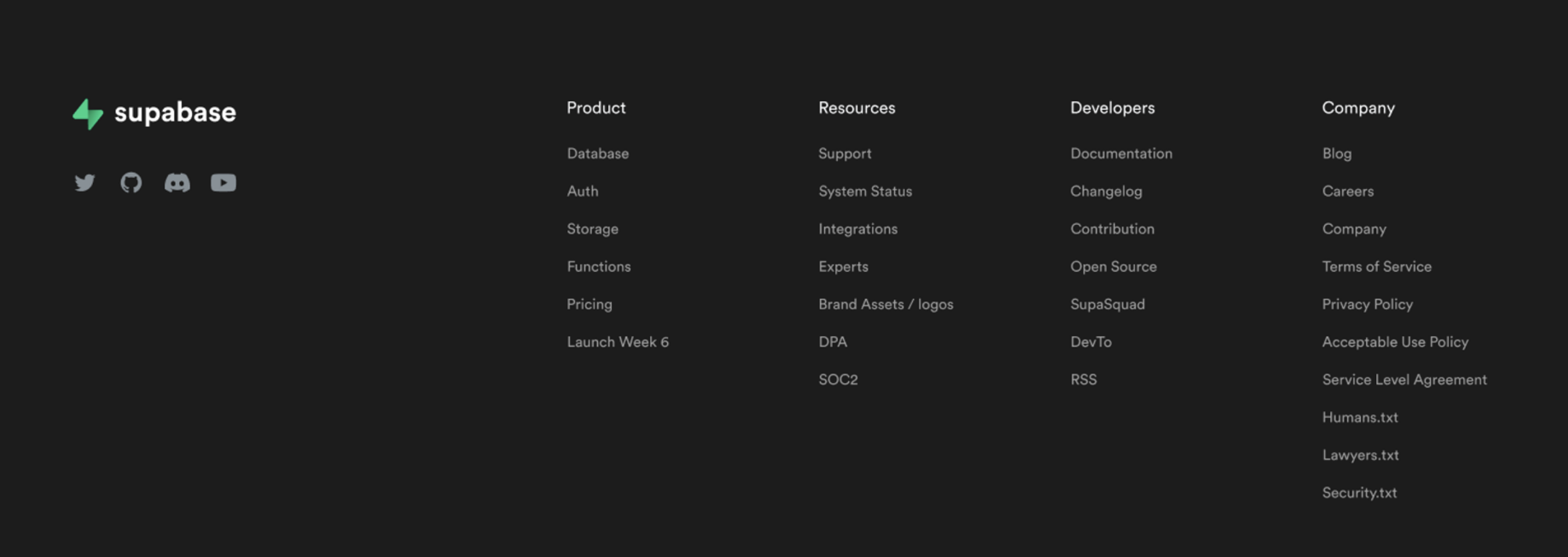 Move Lw6 Link From Menu To Footer · Issue 11641 · Supabasesupabase · Github