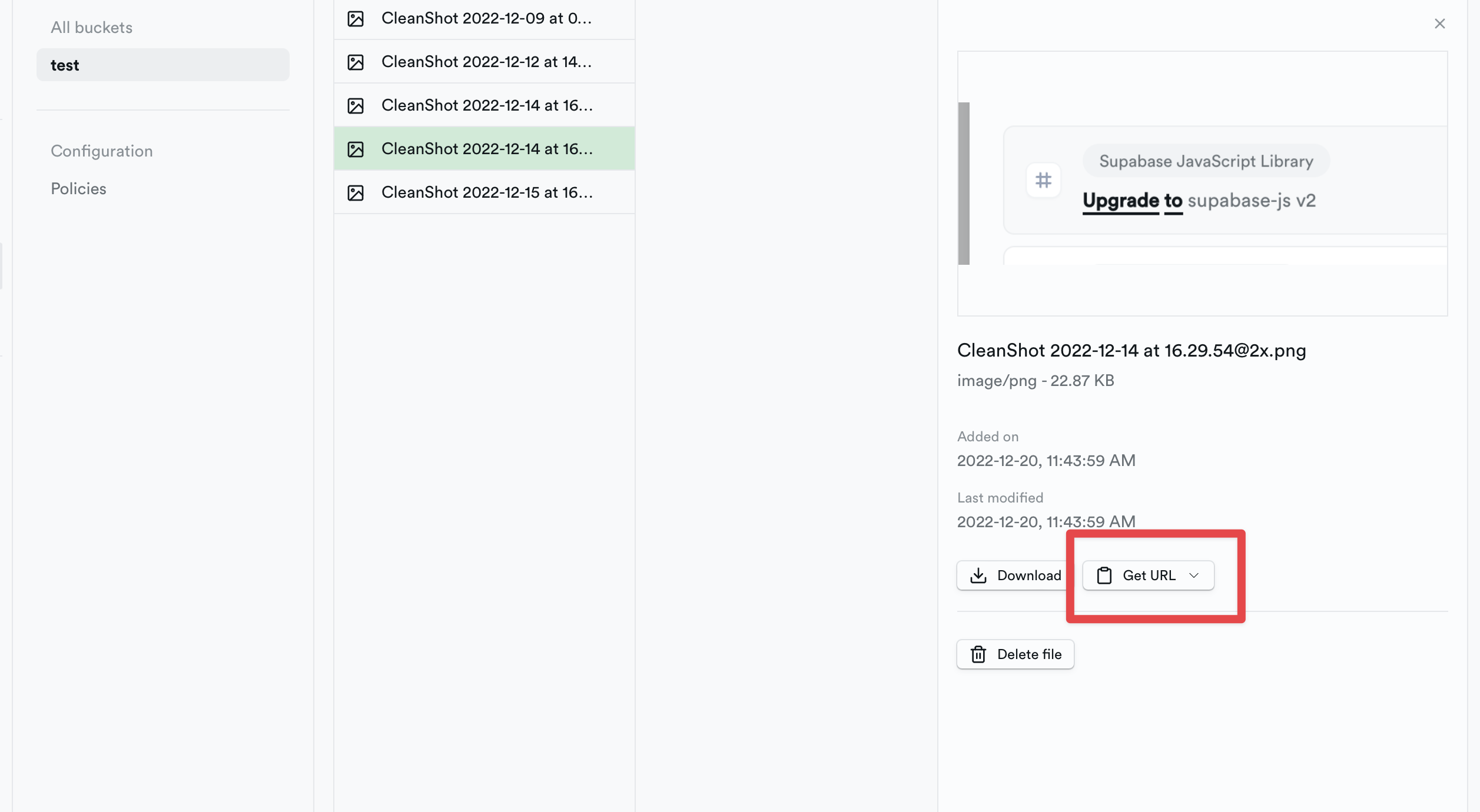 Get Url in Storage doesn't work in Safari · Issue #11983 · supabase ...