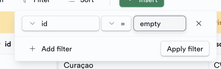 Cant Filter For Rows With Empty Columns In The Table Editor · Issue