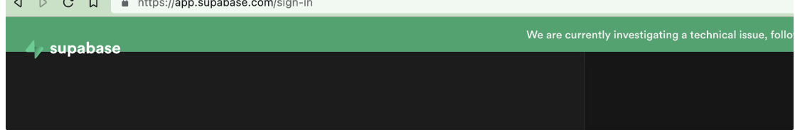 Logo and banner overlap if incident banner enabled · Issue #15412 · supabase/supabase · GitHub