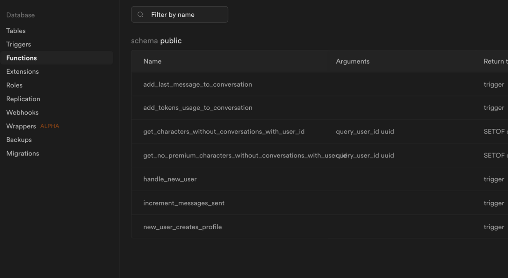 Long Function Names Overlap In List · Issue 16454 · Supabase Supabase · Github