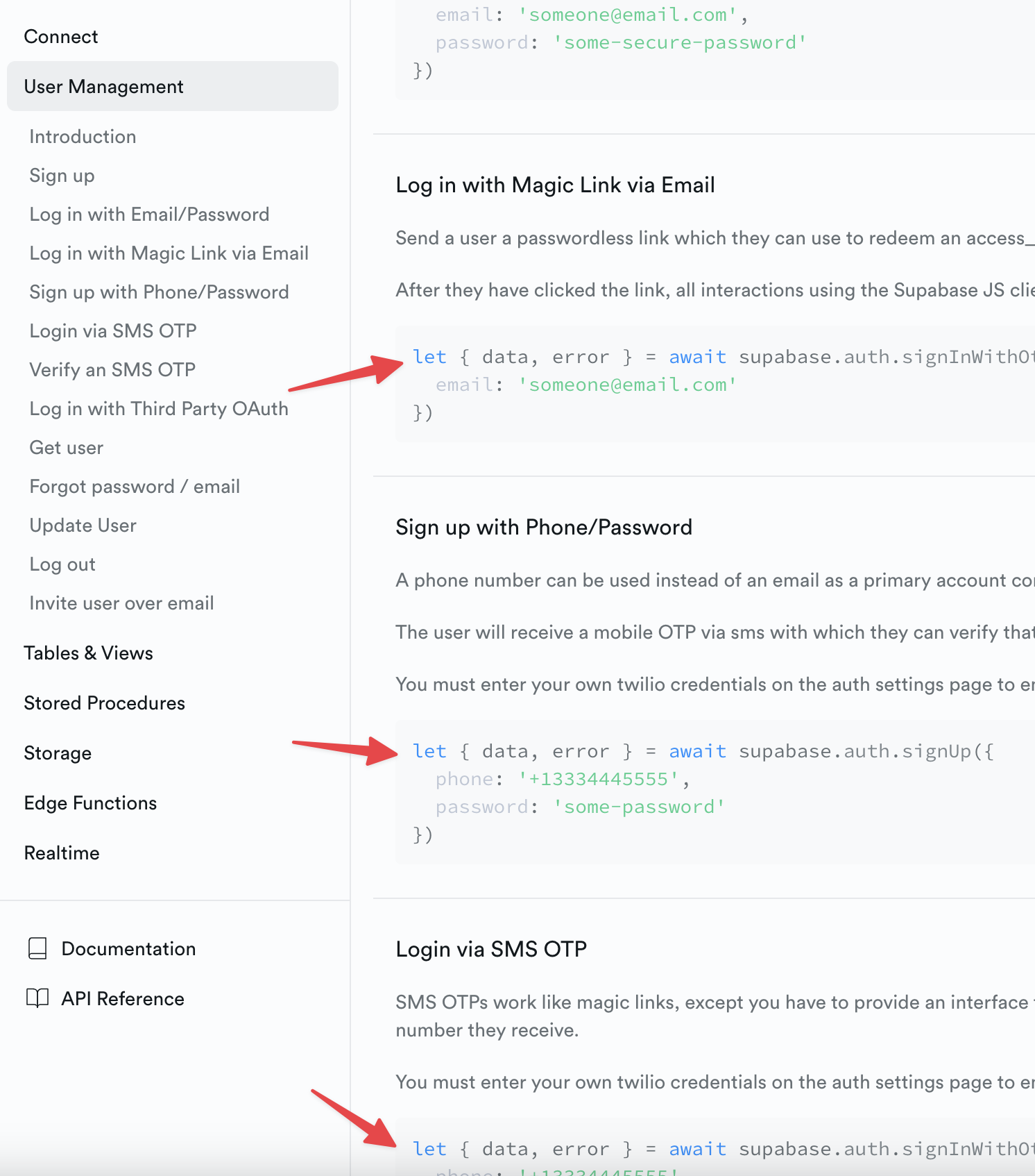 Code Examples In Api Panel Should Use Const Not Let · Issue 18184 · Supabasesupabase · Github 6782