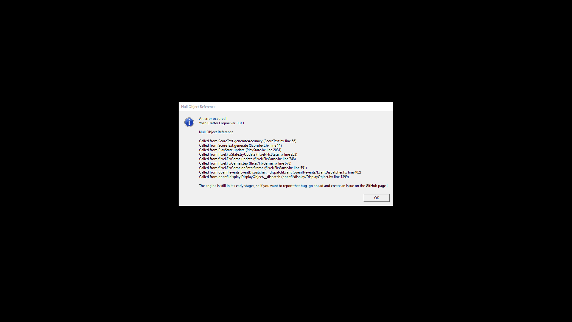 Bug Report: End Cutscene Glitch · Issue #220 · CodenameCrew/YoshiCrafterEngine · GitHub