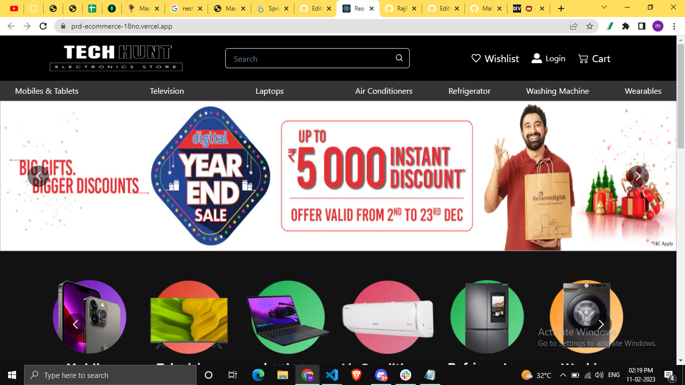 GitHub - Malik04121/Tech-Hunt: TechHunt is a ecommerce electronics website where all type of ...
