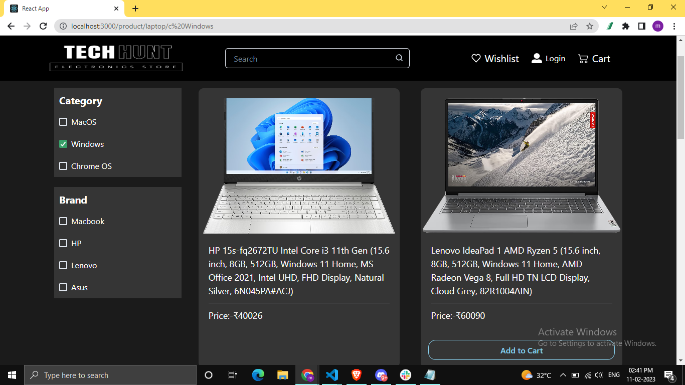 GitHub - Malik04121/Tech-Hunt: TechHunt is a ecommerce electronics website where all type of ...