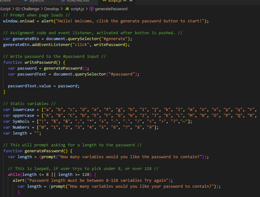 GitHub - BillyFletcher99/Random-Password-Generator