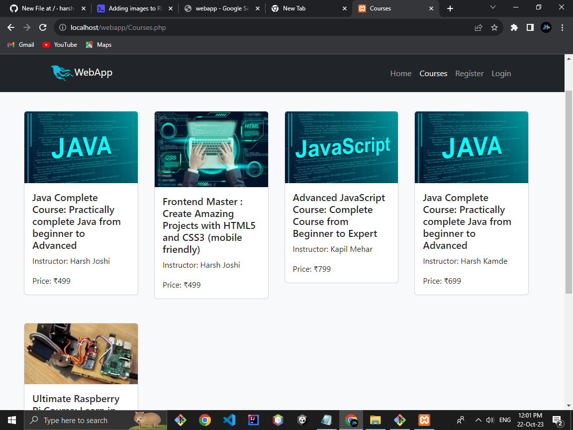 GitHub - harsh-kamde/WebAppProject