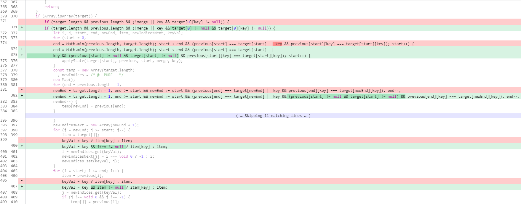 Solid Jsstore `reconcile` With Key Throws Given Null Array Items · Issue 1416 · Solidjs 