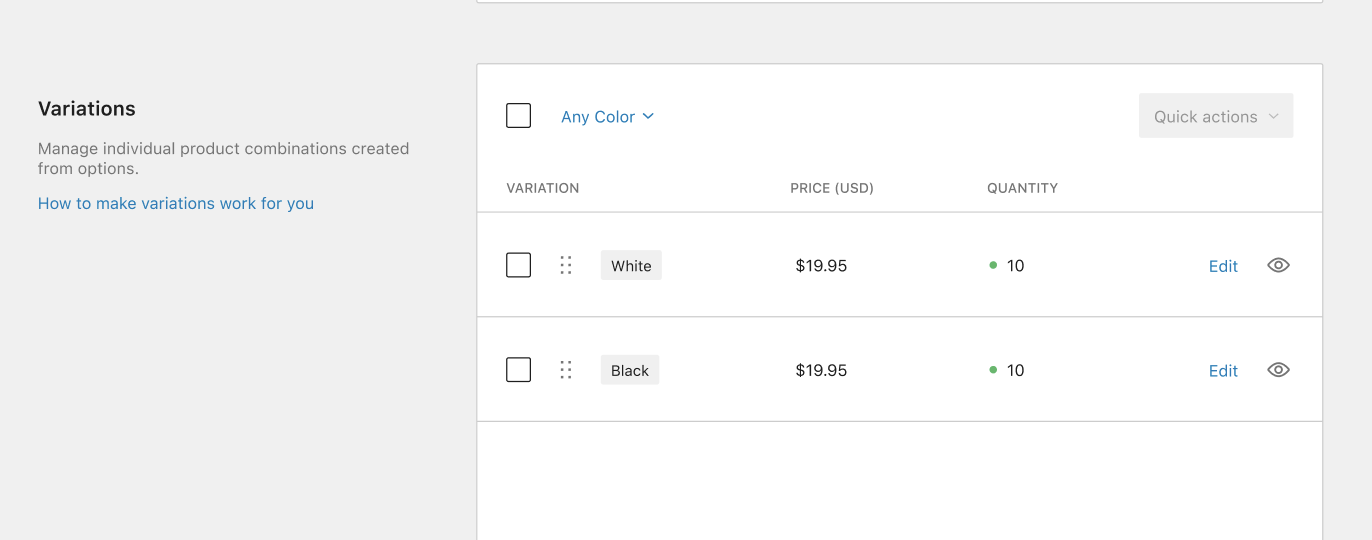 Automatically Generate Variations From Product Options · Issue 35778 · Woocommerce Woocommerce