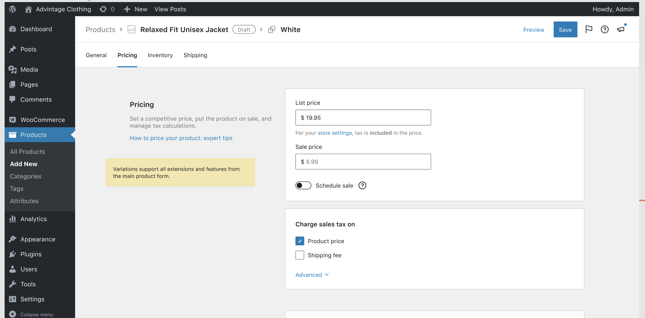 Add Single Product Variation Sections · Issue 35988 · Woocommerce Woocommerce · Github