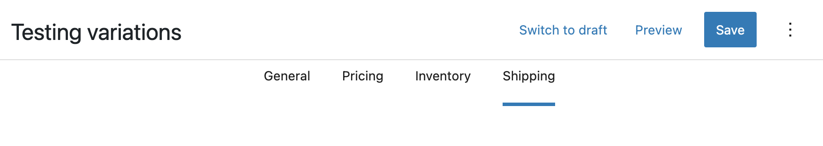 Move the product editor tabs into the header · Issue #37686 ...