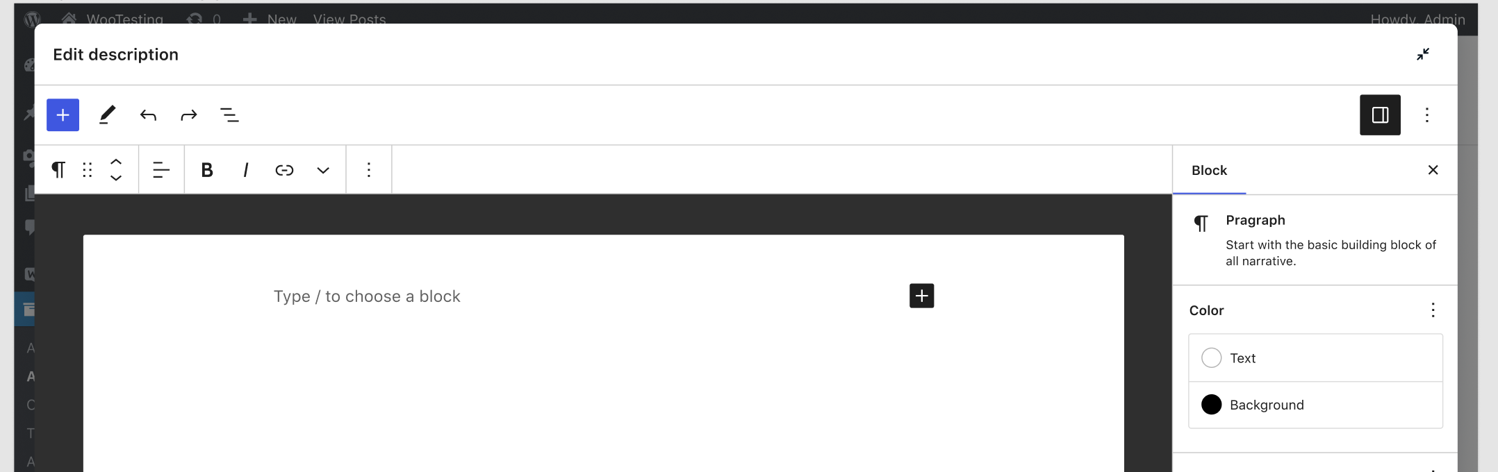 Iframe editor should be placed inside of a modal · Issue #37898 · woocommerce/woocommerce · GitHub