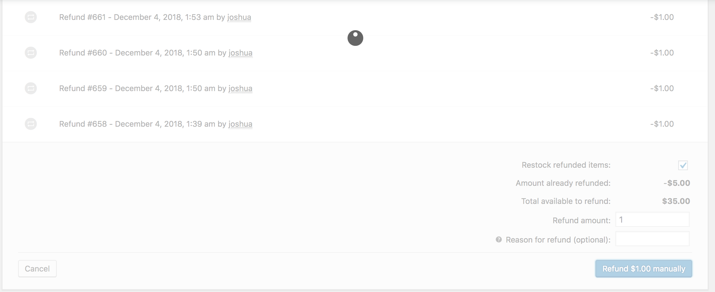 Refund doesn't reload order page when hash (#) is in URL · Issue #22115 · woocommerce ...