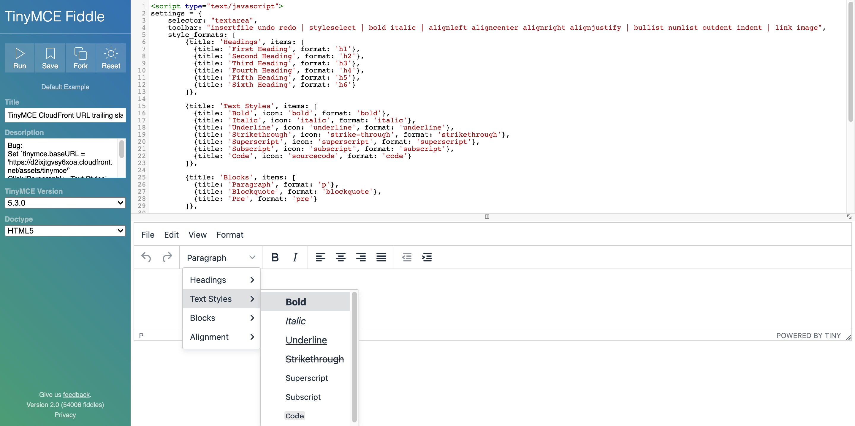 Icons in the 'stlye_formats' fail to load without any errors/logs ...