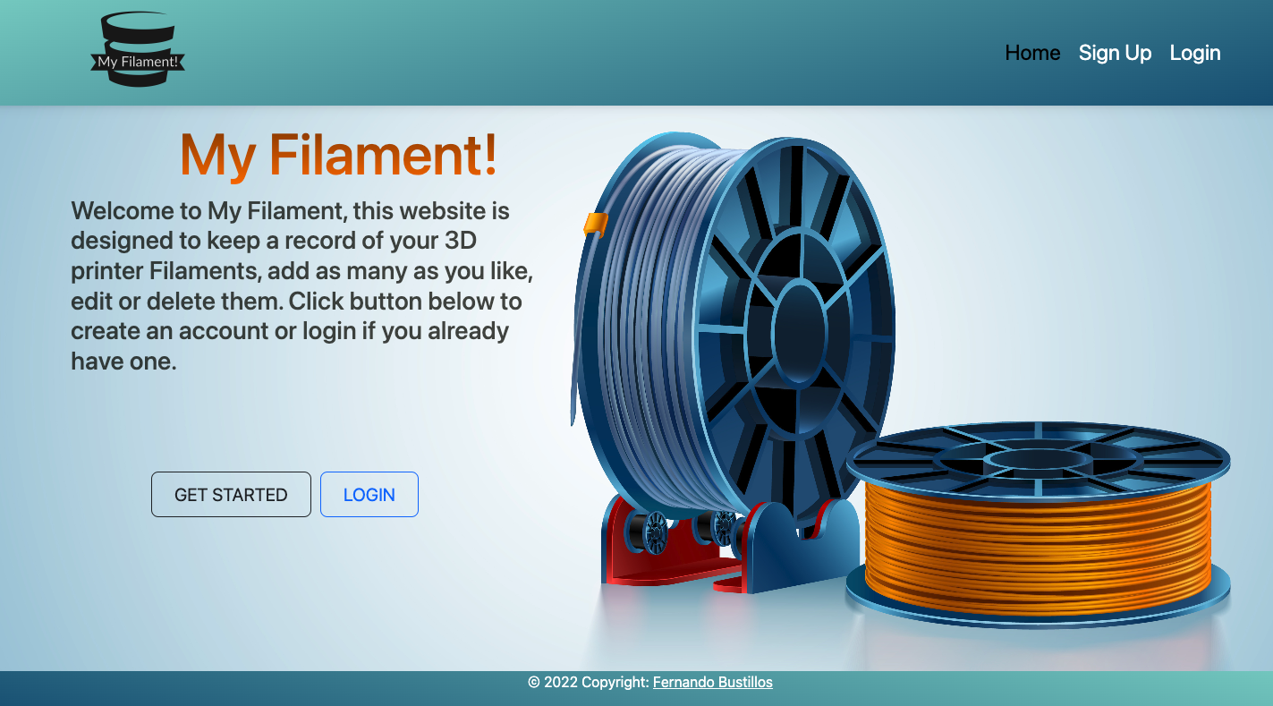 GitHub - bustillos83/My_Filament_Frontend