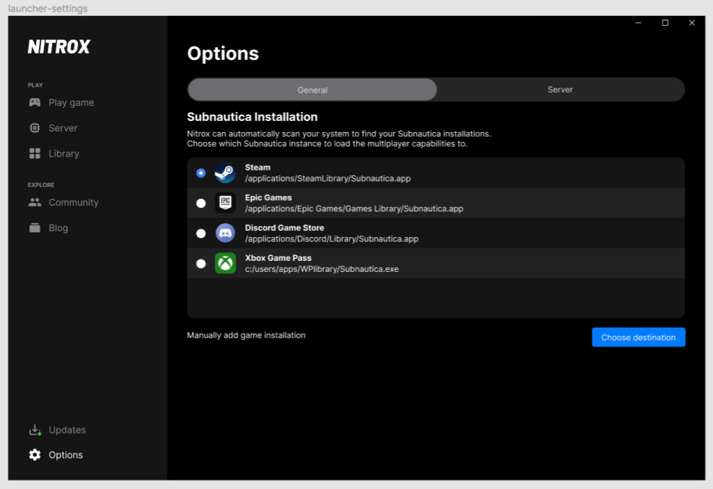Add platform select page to the launcher with support for custom launch arguments · Issue #1657 ...