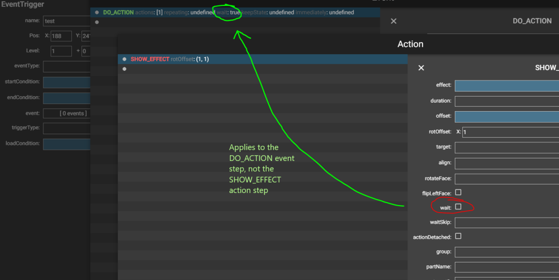 Bug: Can't set "wait" attribute inside action steps · Issue #240 · CCDirectLink/crosscode-map ...
