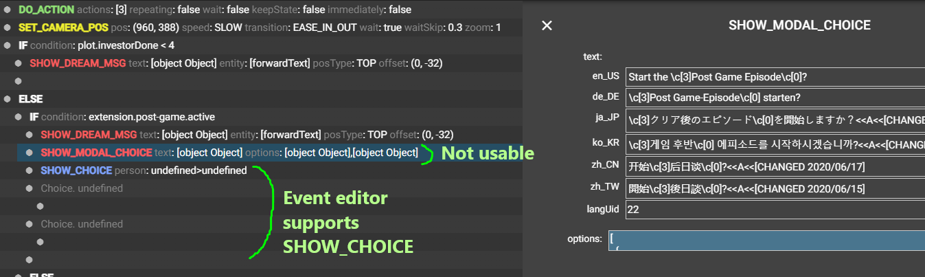 Event Show Modal Choice Not Supported · Issue 246 · Ccdirectlink Crosscode Map Editor · Github