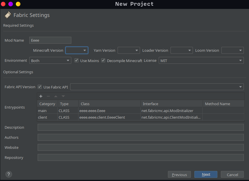 Fabric showing no versions at the select list · Issue #1845 · minecraft-dev/MinecraftDev · GitHub