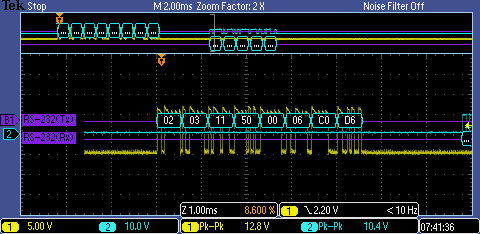Modbus RTU communications Using RS-232. No response, CRC exception codes. · Issue #173 · 4-20ma ...