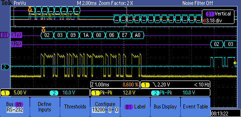 Modbus RTU communications Using RS-232. No response, CRC exception codes. · Issue #173 · 4-20ma ...