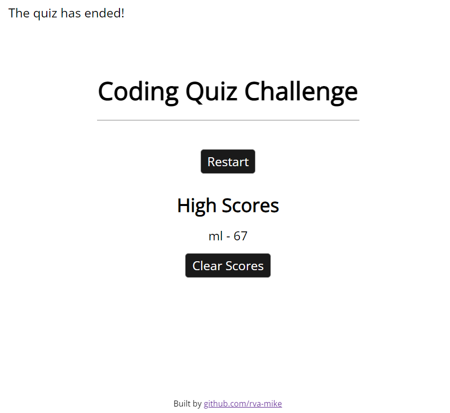 GitHub - rva-mike/Code-Quiz