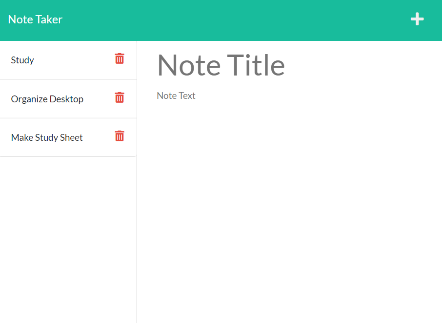 GitHub - rva-mike/Note-Taker