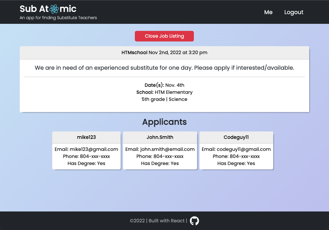 GitHub - rva-mike/Substitute-Finder