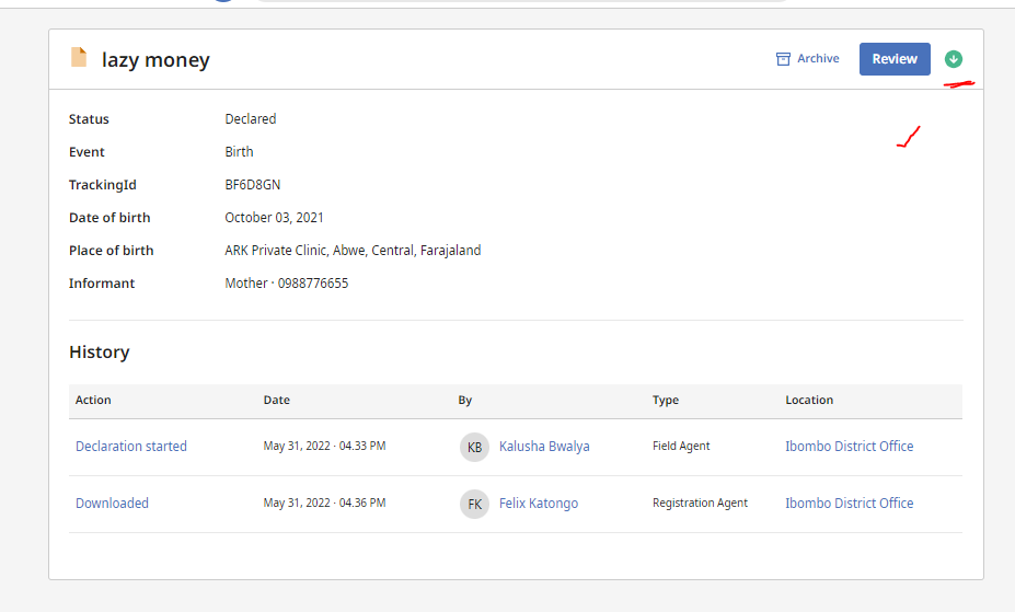 In record audit, the initial and loading state of downloading any application is not correct ...