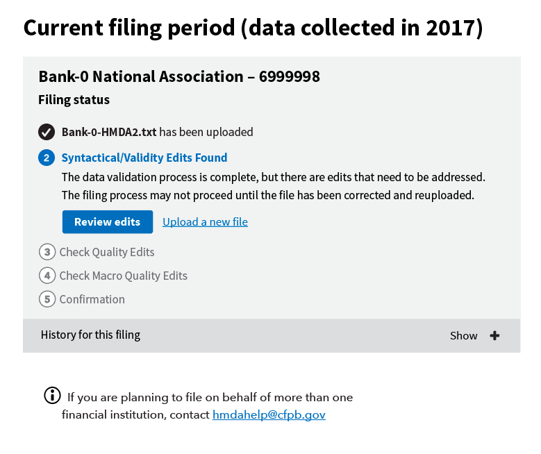 Make previous submissions expandable · Issue #568 · cfpb/hmda-platform-ui · GitHub