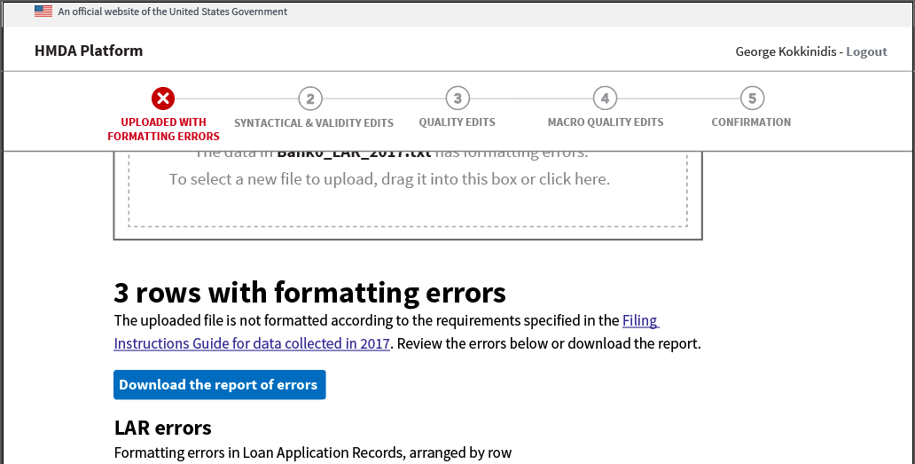 Gain back vertical space taken up by static error message · Issue #699 · cfpb/hmda-platform-ui ...
