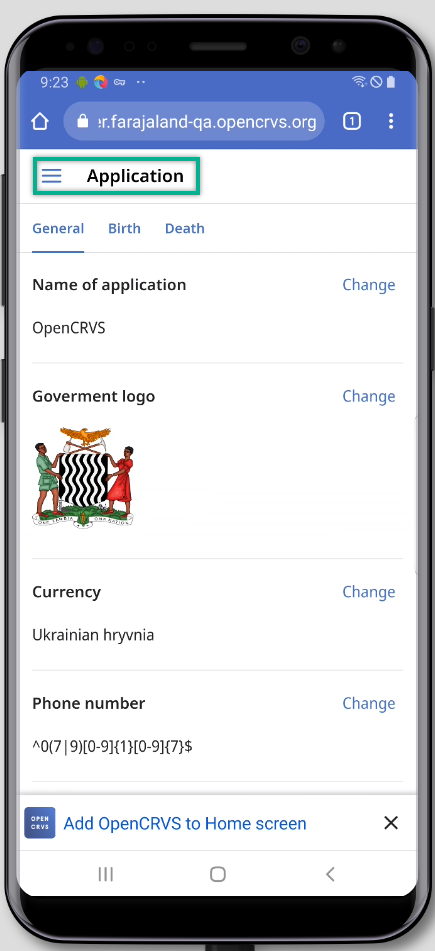 As a National System Admin, I want to see an overview of my ‘general’ configuration · Issue ...