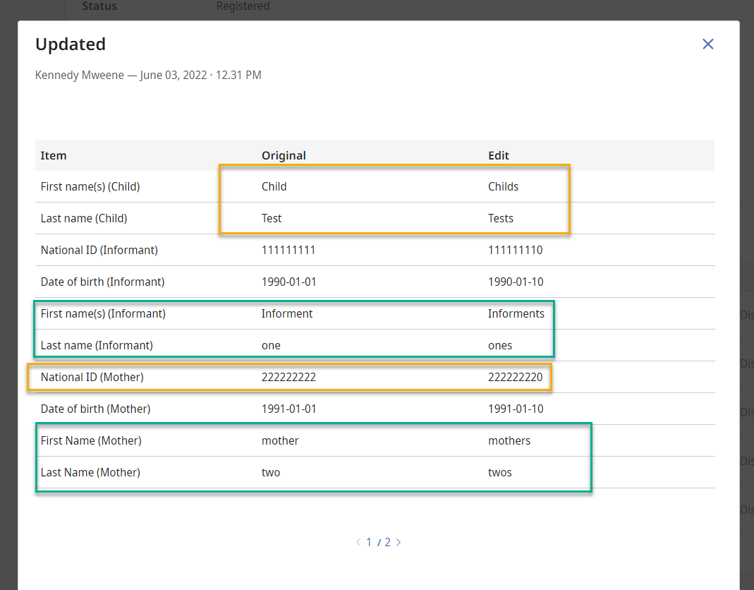 In the history of audit record, Update declaration is not showing correctly · Issue #3252 ...