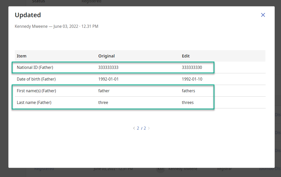 In the history of audit record, Update declaration is not showing correctly · Issue #3252 ...