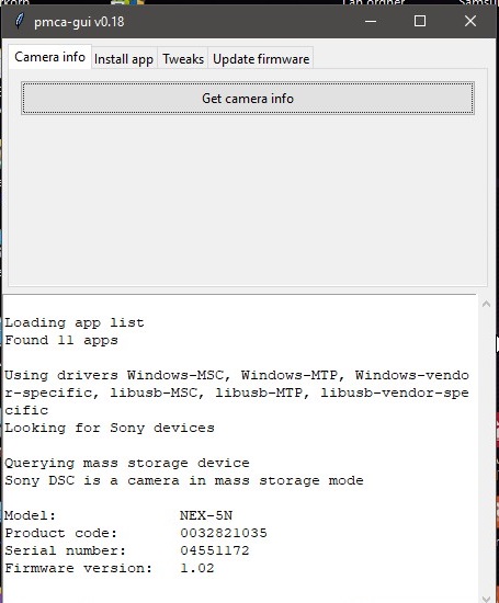 60i/p mode on Sony Nex-5N · Issue #329 · ma1co/Sony-PMCA-RE · GitHub