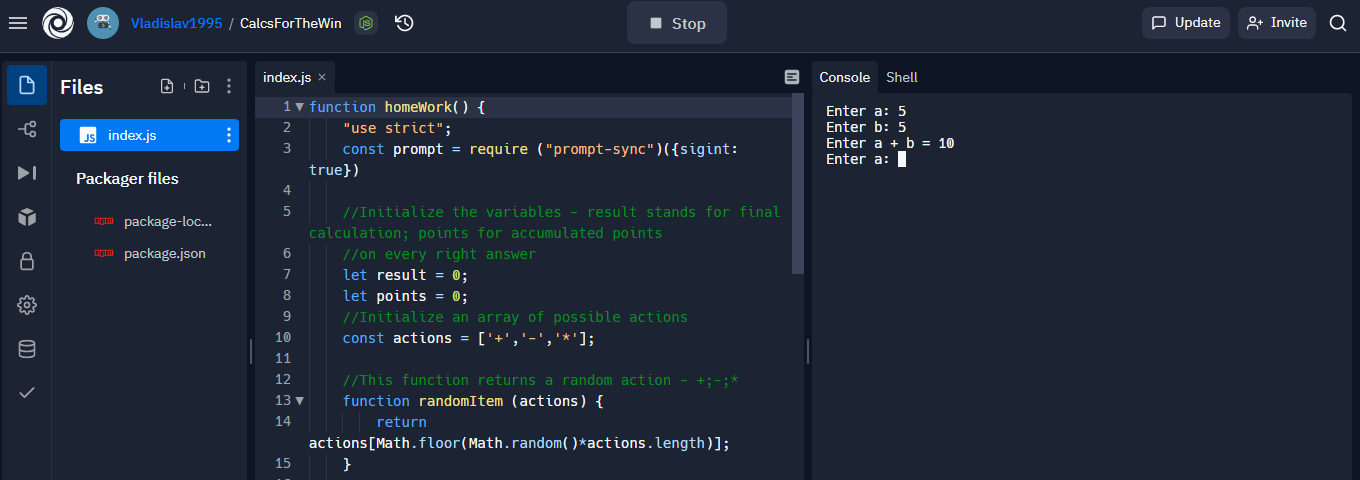 GitHub - vladi1995/Calcs-for-the-win: This is a simple console game ...
