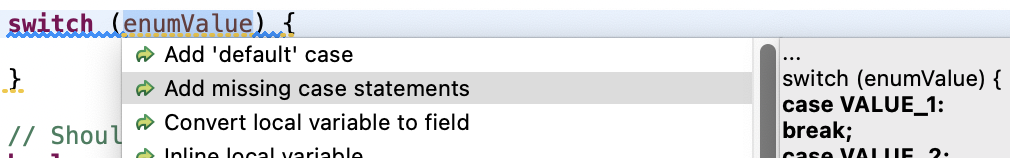 [quickfix] Allow creating switch expressions from quickfix context menu ...