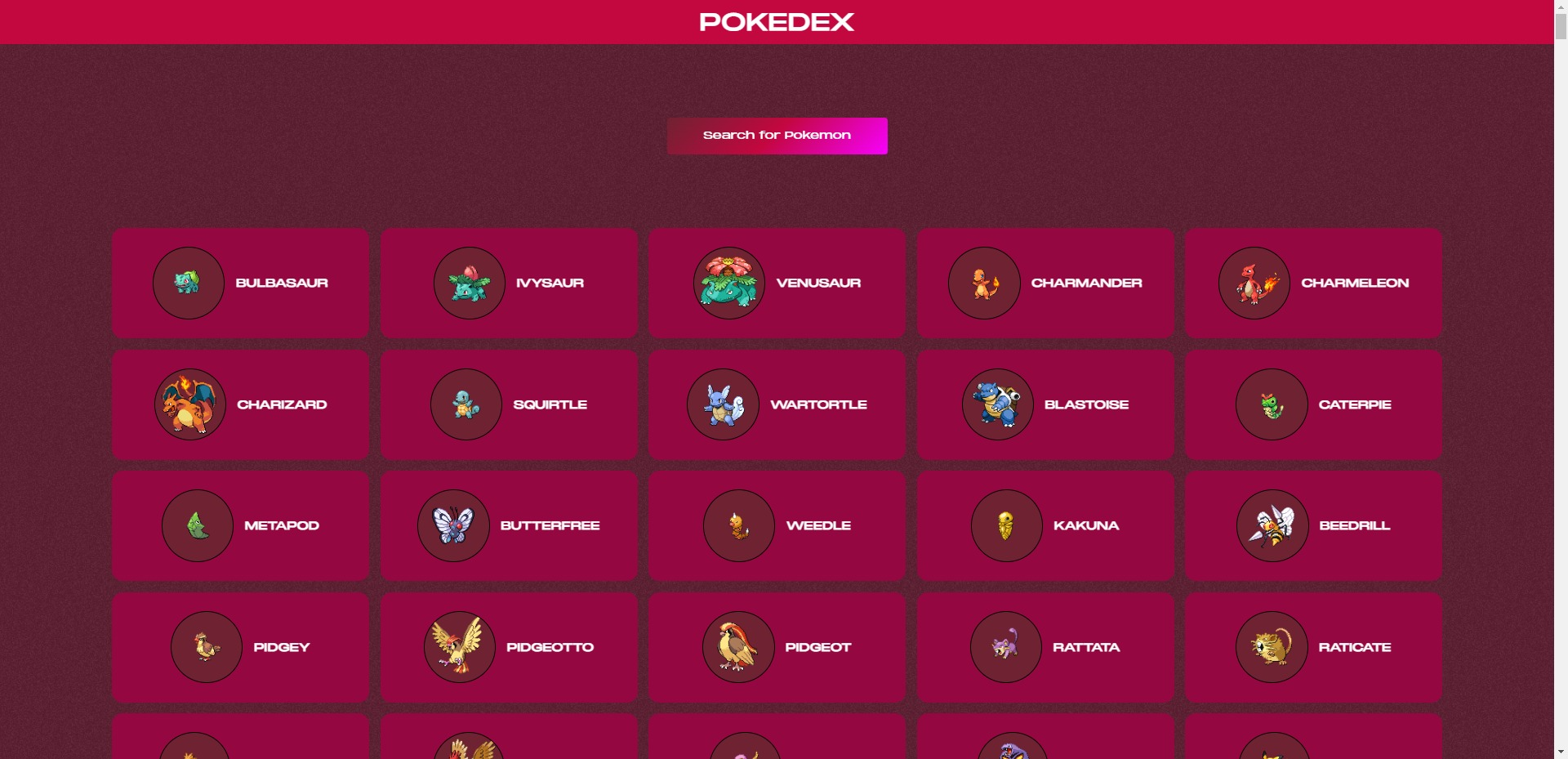 GitHub - batuhanysengul/Pokedex: React Pokedex with PokeAPI