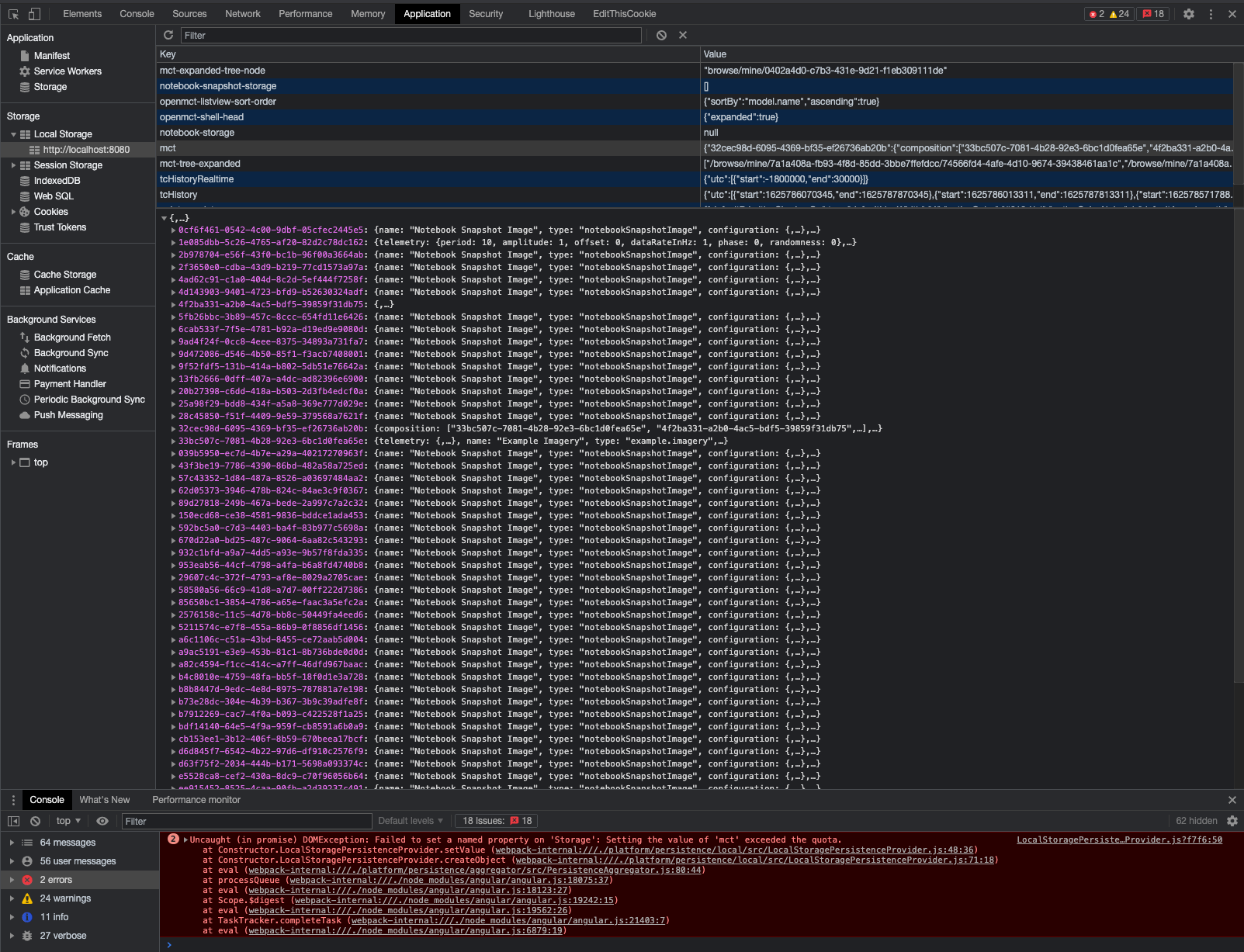 [Snapshots] Deleting Notebook Snapshots doesn't clear out mct Local Storage · Issue #4000 · nasa ...